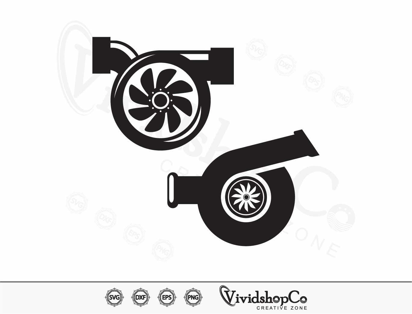 Turbocharger SVG, Turbo Charger Svg, Turbo Svg, Car Turbocharger Svg ...