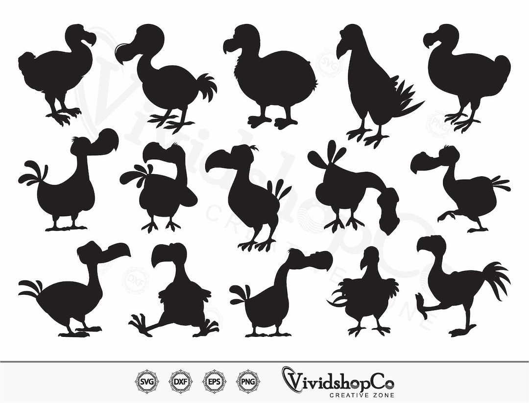 Dodo Bird SVG, Dodo Svg, Bird Svg, Extinct Animals Svg, Clipart, Cut ...