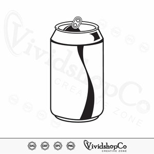 Beer Can SVG, Soda Can Svg, Aluminum Can Svg, Clipart, Cut Files for ...