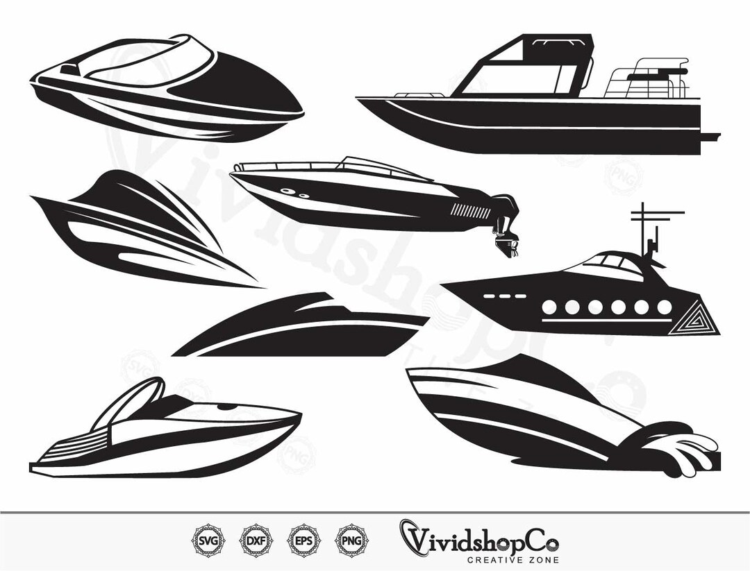 Speed Boat Svg, Motor Boat Svg, Speedboat Svg, Speed Boat Clipart ...