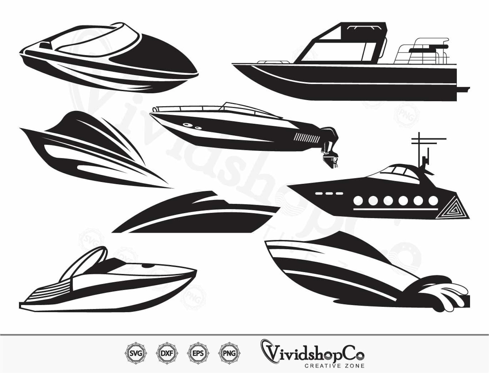Speed Boat Svg, Motor Boat Svg, Speedboat Svg, Speed Boat Clipart ...