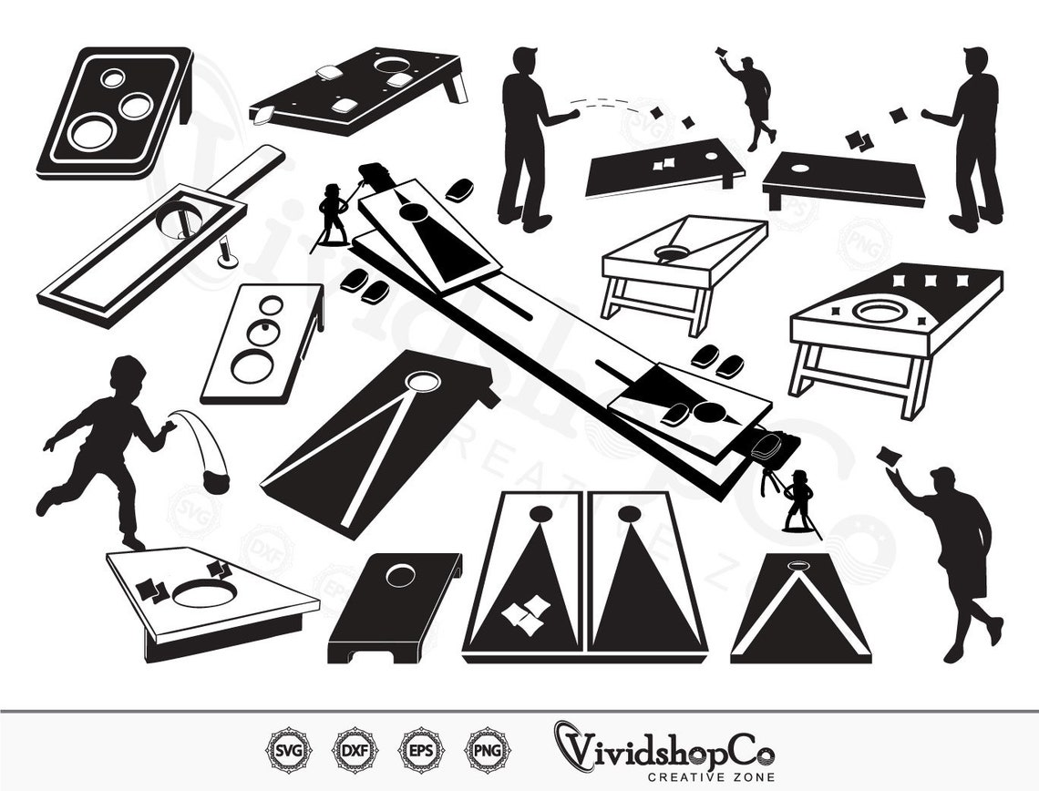 Cornhole Svg, Cornhole Boards Svg, Cornhole Playing, Cornhole Player ...