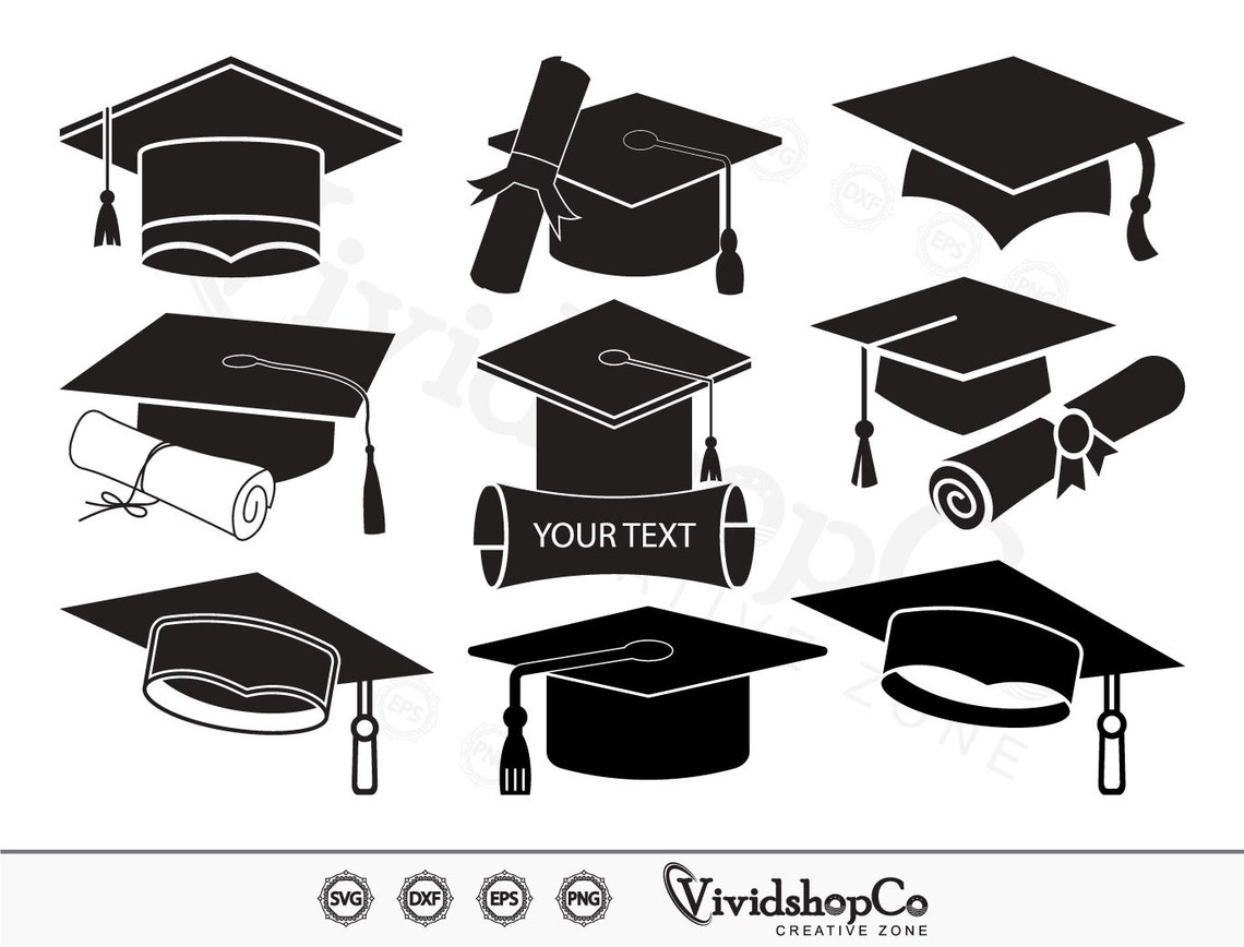 Graduation Cap Svg Graduate Svg Diploma Svg Degree Svg - Etsy
