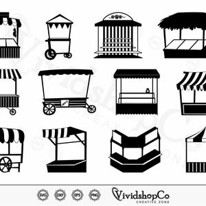 Market Stand SVG, Market Stalls, Flea Market, Food Market, Bazar Svg ...