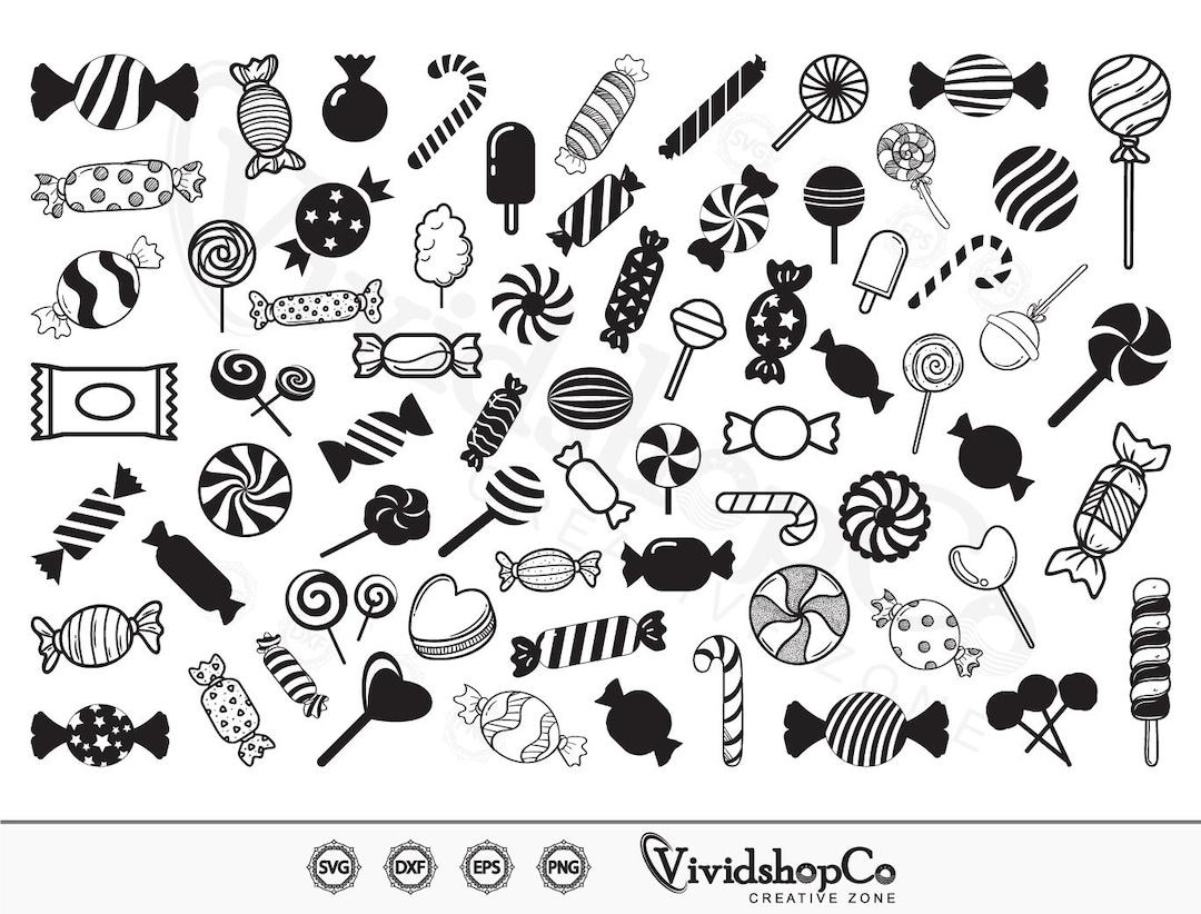 Candy SVG, Lollipop svg, Candy Cane svg, Süßigkeiten svg, Clipart ...