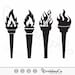 Burning Torch SVG, Torch Svg, Fire Torch Svg, Torch Light Svg, Clipart ...