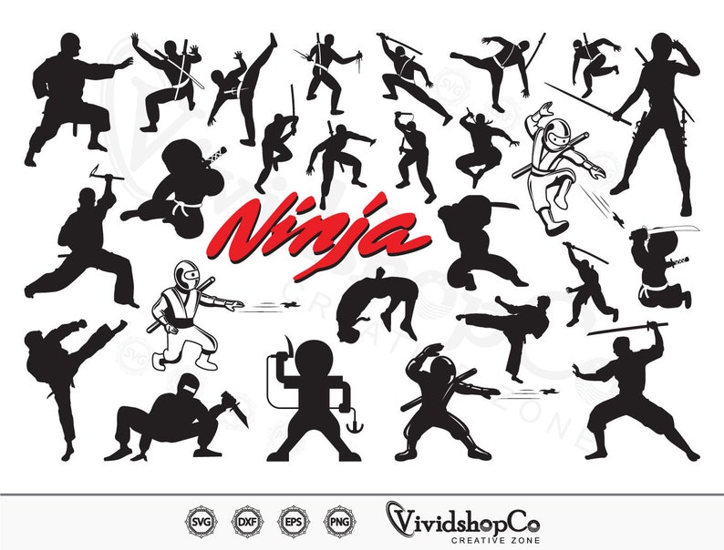 Ninja SVG, Ninja Warrior Svg, Karata Svg, Ninja Star Svg, Clipart, Cut ...
