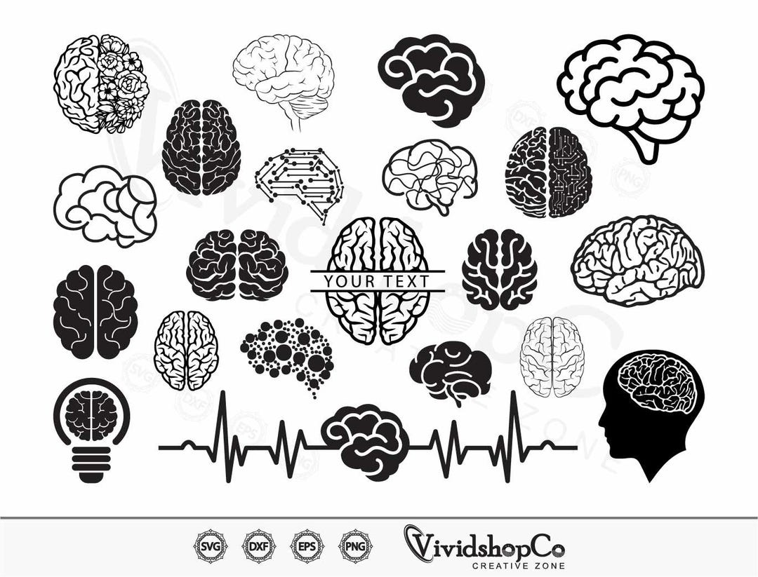 Brain Svg, Mind Svg, Genius Svg, Smart Svg, Intelligence Svg ...