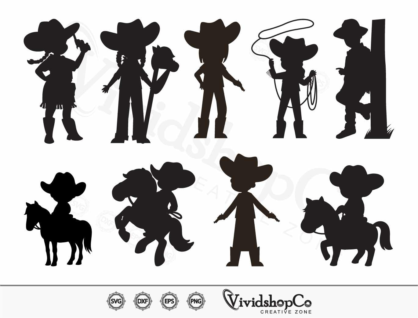 Little Cowboy Silhouette Clip Art Little Cowboy Silhouette Clipart