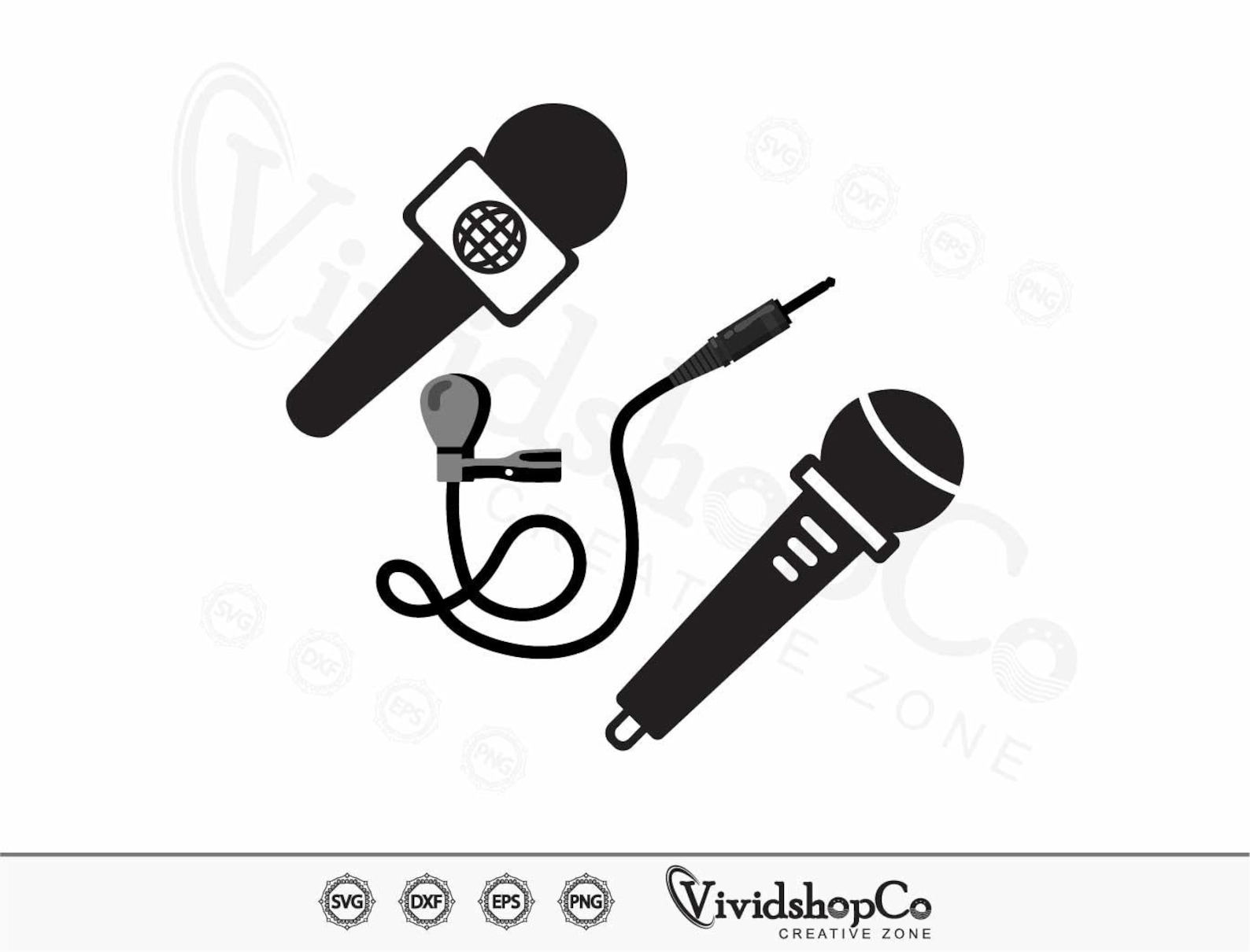 Mikrofon svg, Kopfhörer svg, Mic Stand svg, Musik svg, Clipart ...