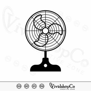 Table Fan SVG, Fan Svg, Electric Fan Svg, Clipart, Cut Files for ...