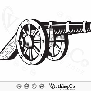 Cannon SVG, Military Weapon Svg, Cannon Clipart, Cannon Icon Svg ...
