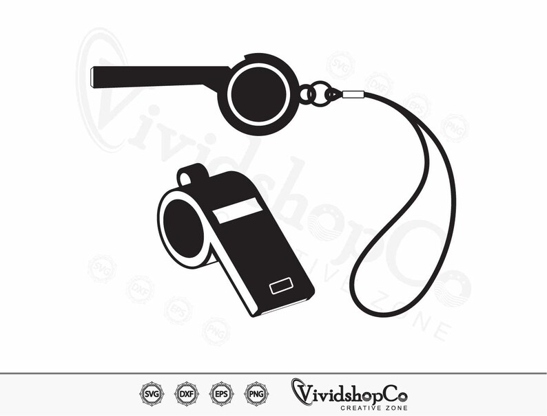 Whistle SVG, Coach Whistle Svg, Referee Whistle, Sports Whistle Svg ...