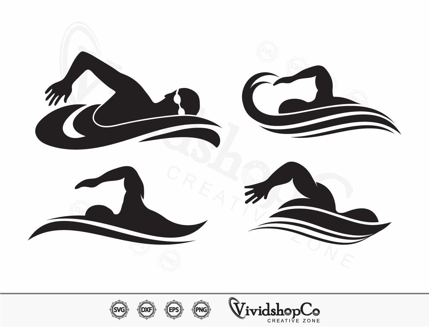 Swimming #3 SVG, Swimmer Svg, Swim Svg, Sports Svg, Clipart, Cut Files ...