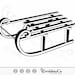 Wooden Sled SVG, Sled Svg, Sleigh Sled Svg, Snow Sled Svg, Clipart, Cut ...