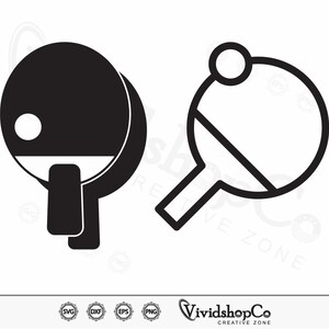 Ping Pong SVG, Ping Pong Paddle Svg, Table Tennis Racket Svg, Ping Pong ...
