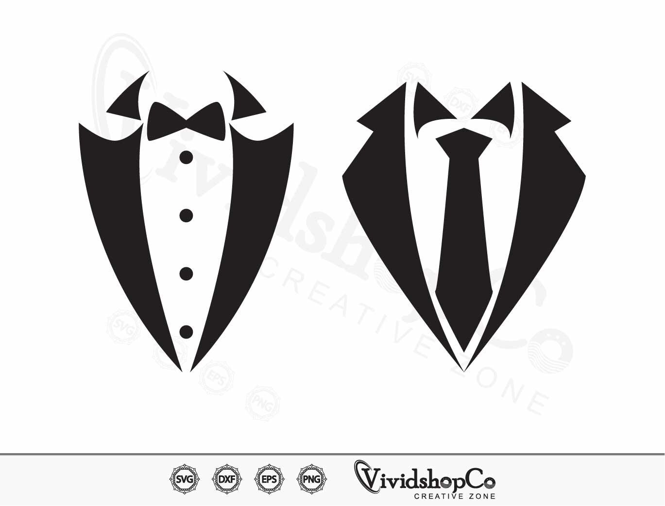Tuxedo SVG, Suit Svg, Gentleman Svg, Tuxedo With Bow Tie Svg, Clipart ...