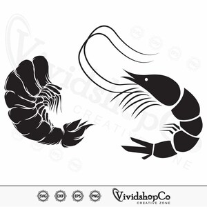 Shrimp SVG, Boiled Shrimp Svg, Prawn Svg, Seafood Svg, Clipart, Cut ...