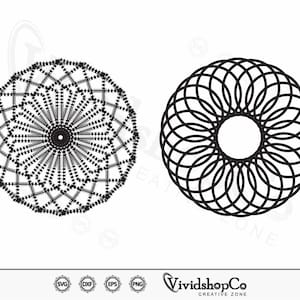 Spirograph SVG, Clipart, Cut Files for Silhouette, Files for Cricut ...