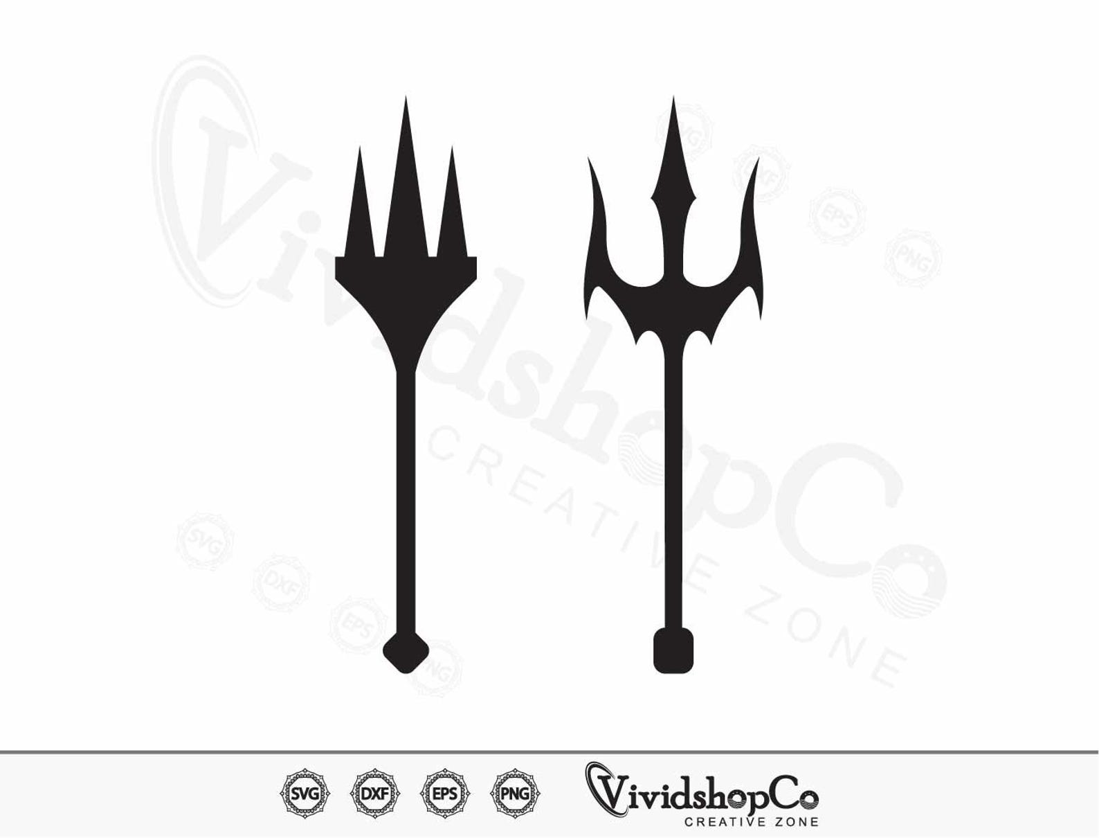 Trident SVG, Summer Trident Svg, Spear Svg, Harpoon Svg, Clipart, Cut ...