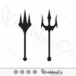 Trident SVG, Summer Trident Svg, Spear Svg, Harpoon Svg, Clipart, Cut ...