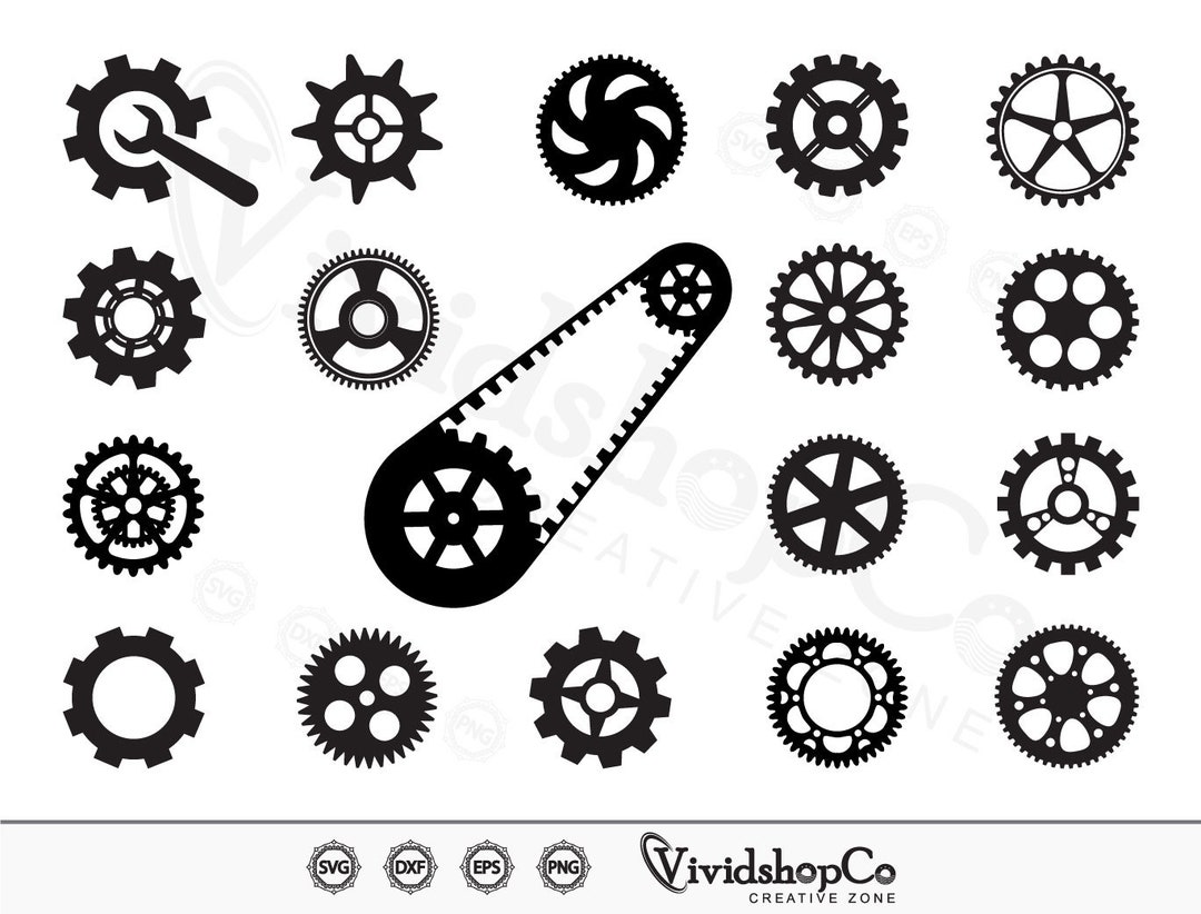 Gear Svg, Steampunk Svg, Metal Gears Svg, Cog Wheels Svg, Clipart, Cut ...