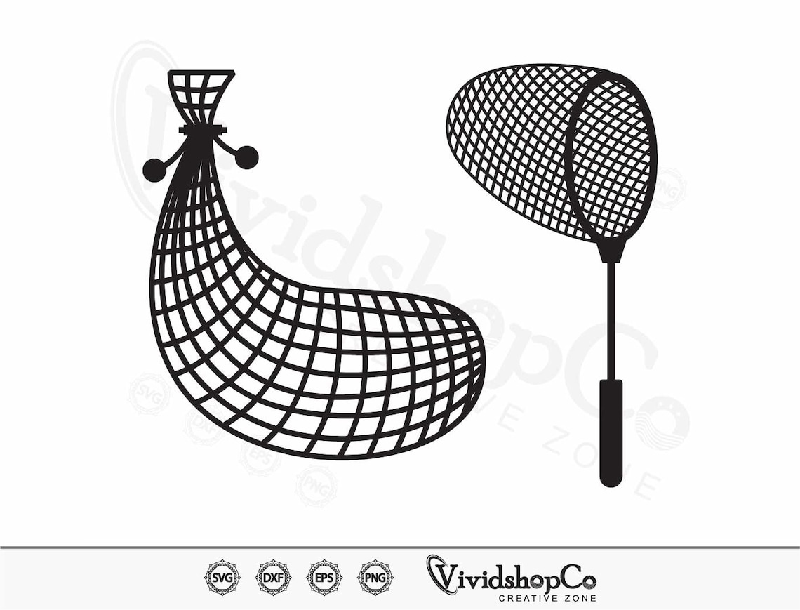 Filet de pêche SVG, Pêche svg, Net svg, Clipart, Fichiers de coupe pour ...