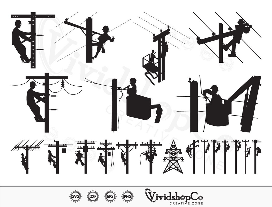 Lineman SVG, Lineman Electrical, Lineman Electrician, Electricity Svg ...
