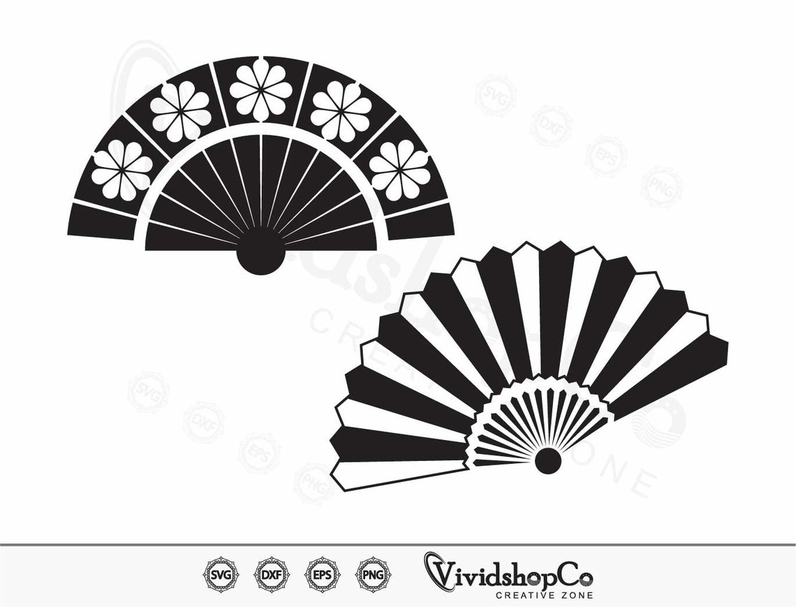 Hand Fan Svg, Japanese Fan Svg, Folding Hand Fan Svg, Spanish Fan Svg ...