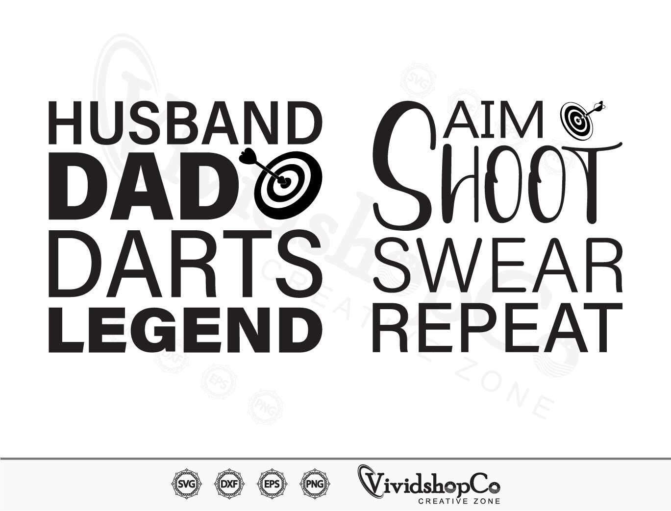 Darts SVG, Dart Board Svg, Dart Quotes Svg, Vector, Silhouette, Cricut ...