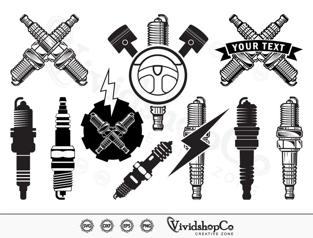 Spark Plug SVG, Mechanic Svg, Motorcycle Repair Svg, Car Repair Svg ...