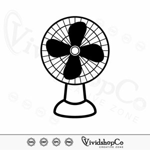Table Fan SVG, Fan Svg, Electric Fan Svg, Clipart, Cut Files for ...