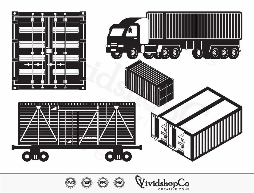 Shipping Container Svg, Shipping Svg, Container Svg, Shipping Container ...