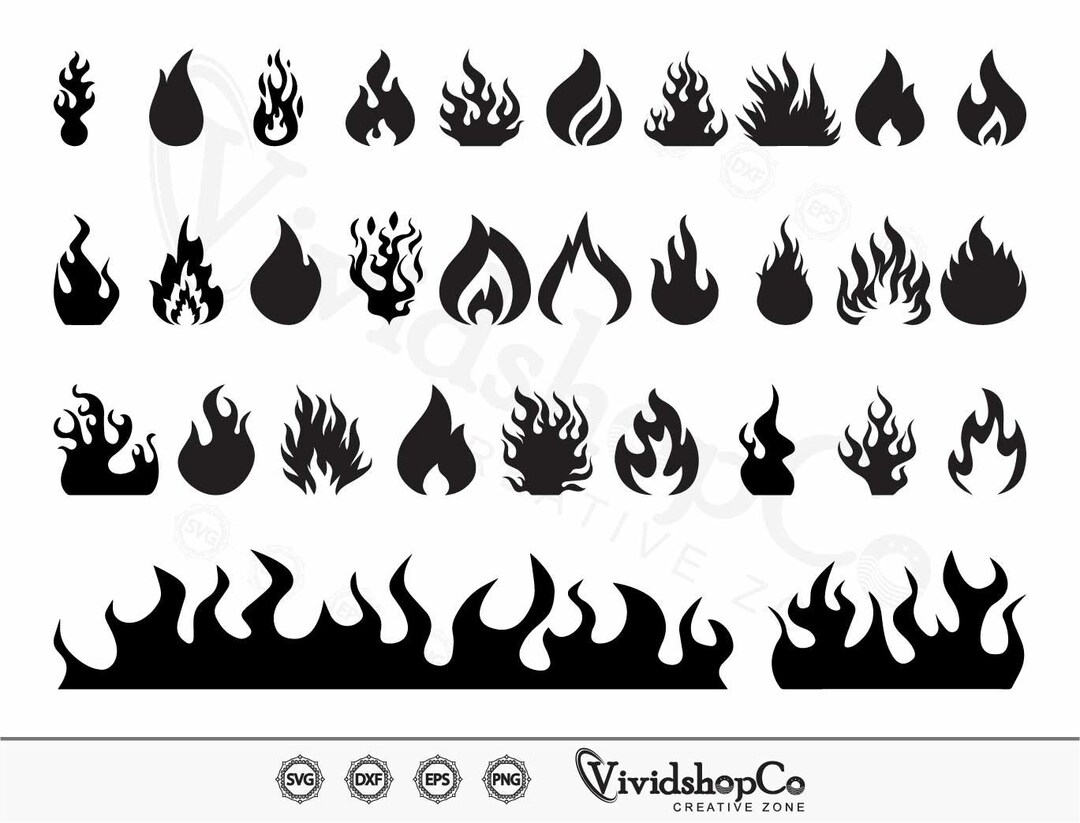 Fire Svg, Fire Flame Svg, Flame Svg, Fire Clipart, Fire Cut Files for ...