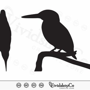 Kingfisher SVG, Bird Svg, Clipart, Cut Files for Silhouette, Files for ...