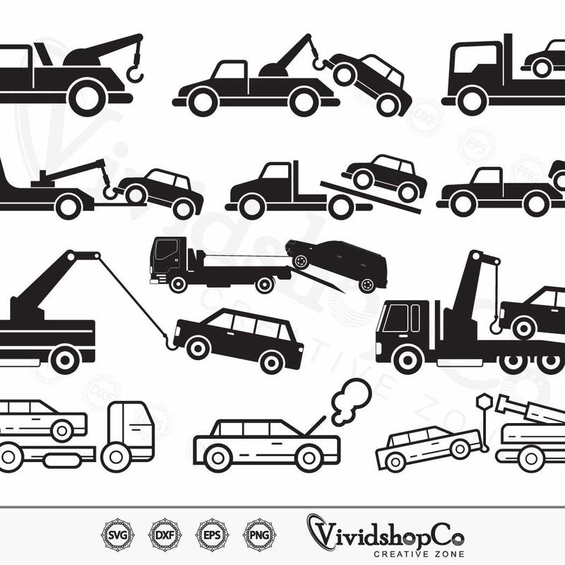Rollback Truck Svg - Etsy