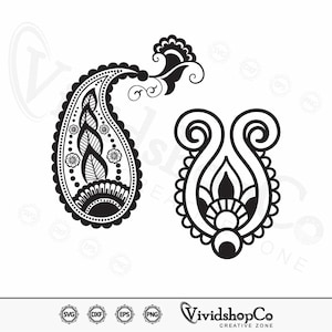Mehndi SVG, Mehndi Flower Svg, Henna Drawing Svg, Clipart, Cut Files ...