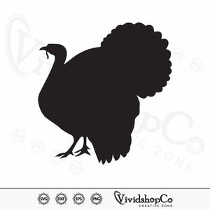 Turkey SVG, Animal Svg, Clipart, Cut Files for Silhouette, Files for ...