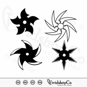 Ninja Stars Svg, Throwing Star Svg, Ninja Svg, Karate Svg, Vector ...