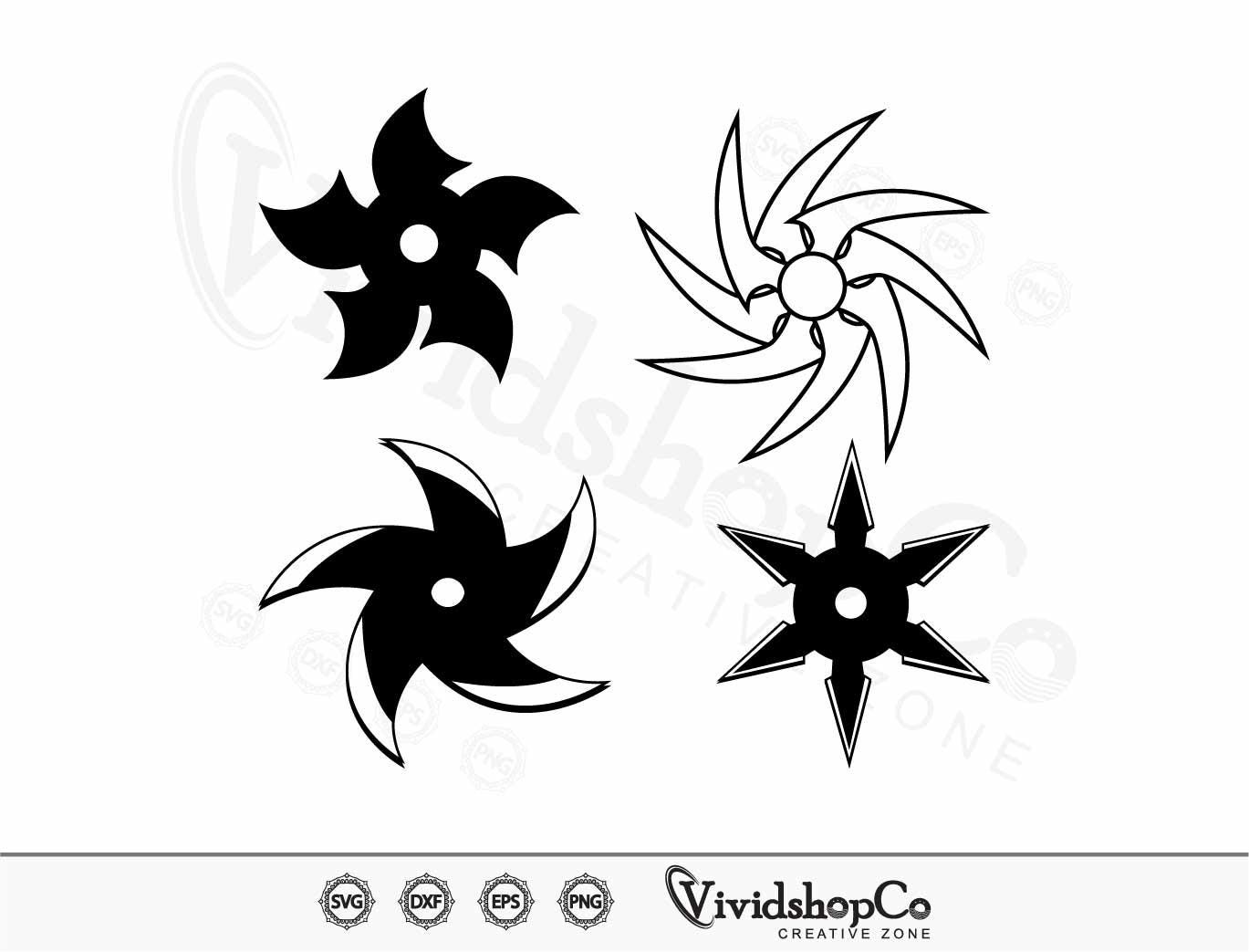 Ninja Stars Svg, Throwing Star Svg, Ninja Svg, Karate Svg, Vector ...