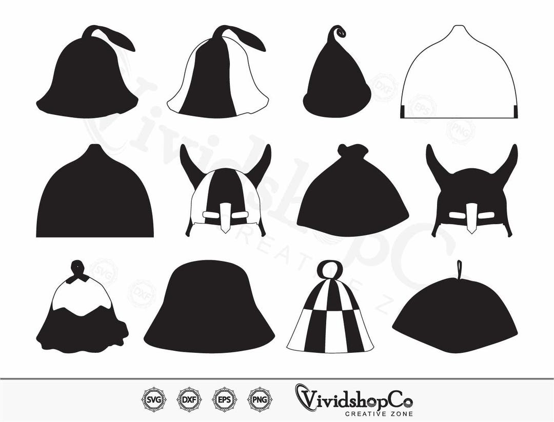 Sauna Hat SVG, Sauna Hat Png, Sauna Hat Vector, Silhouette, Cricut File ...