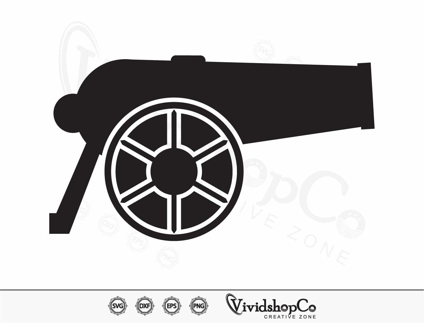 Cannon SVG, Military Weapon Svg, Cannon Clipart, Cannon Icon Svg ...