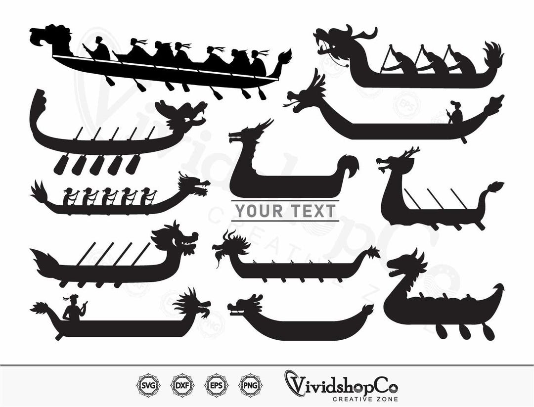 Dragon Boat SVG, Dragon Boat Festival, Dragon Boat Racing, Clipart, Cut ...