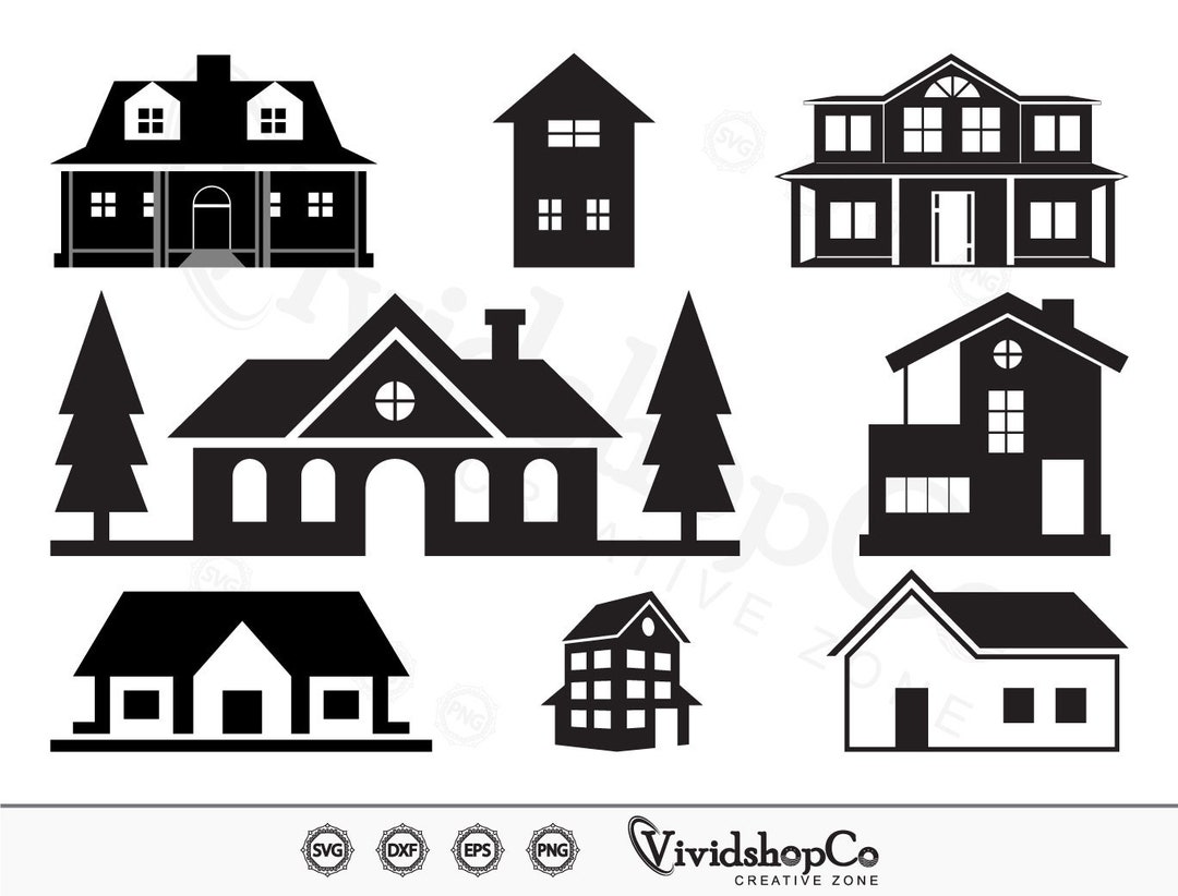 Plotterdatei Haus, Haus Plotterdatei, Haus Svg, Haus Clipart, Plotterdatei - Etsy.de