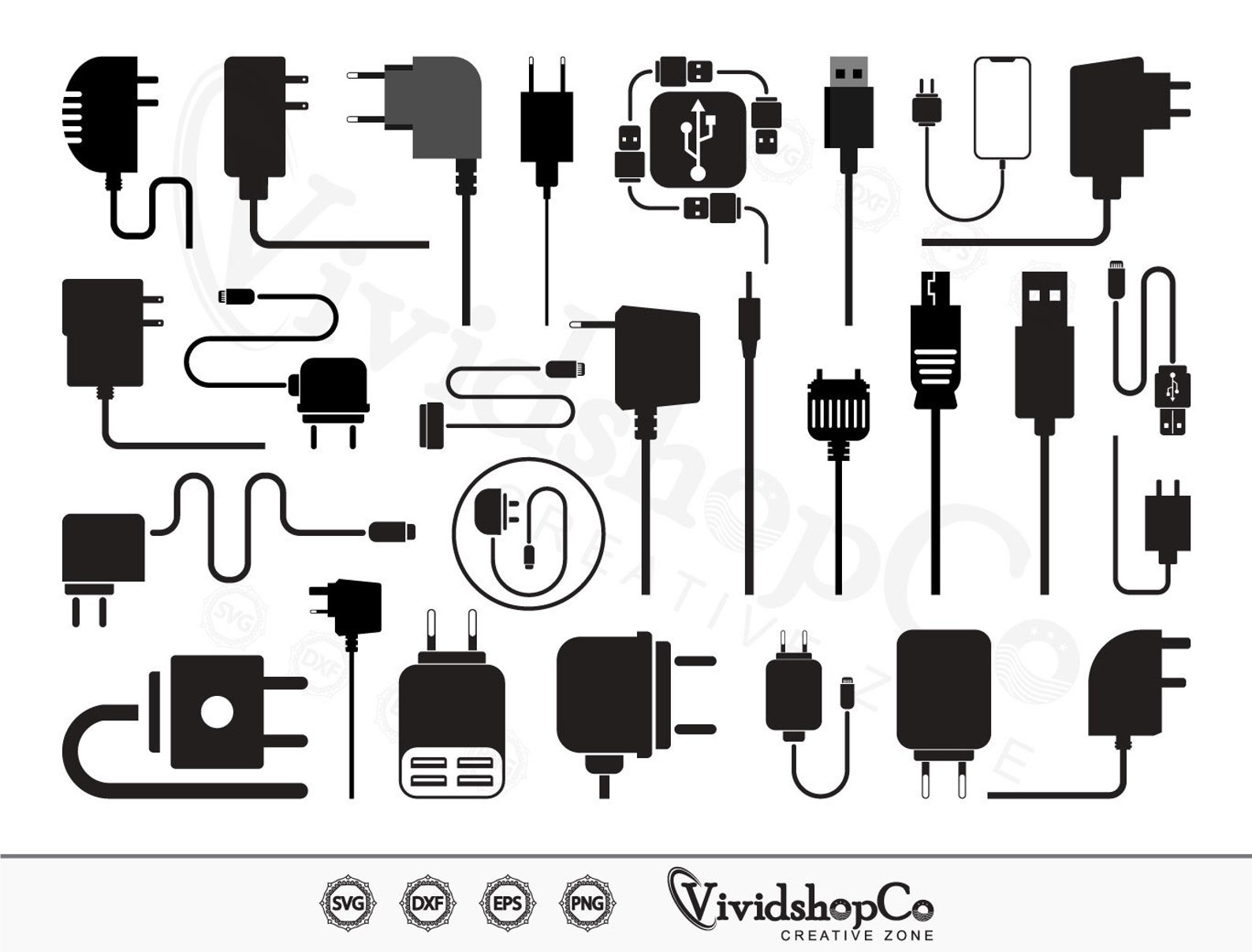 Charger SVG Usb Charger Svg Phone Charger Svg USB Cable - Etsy