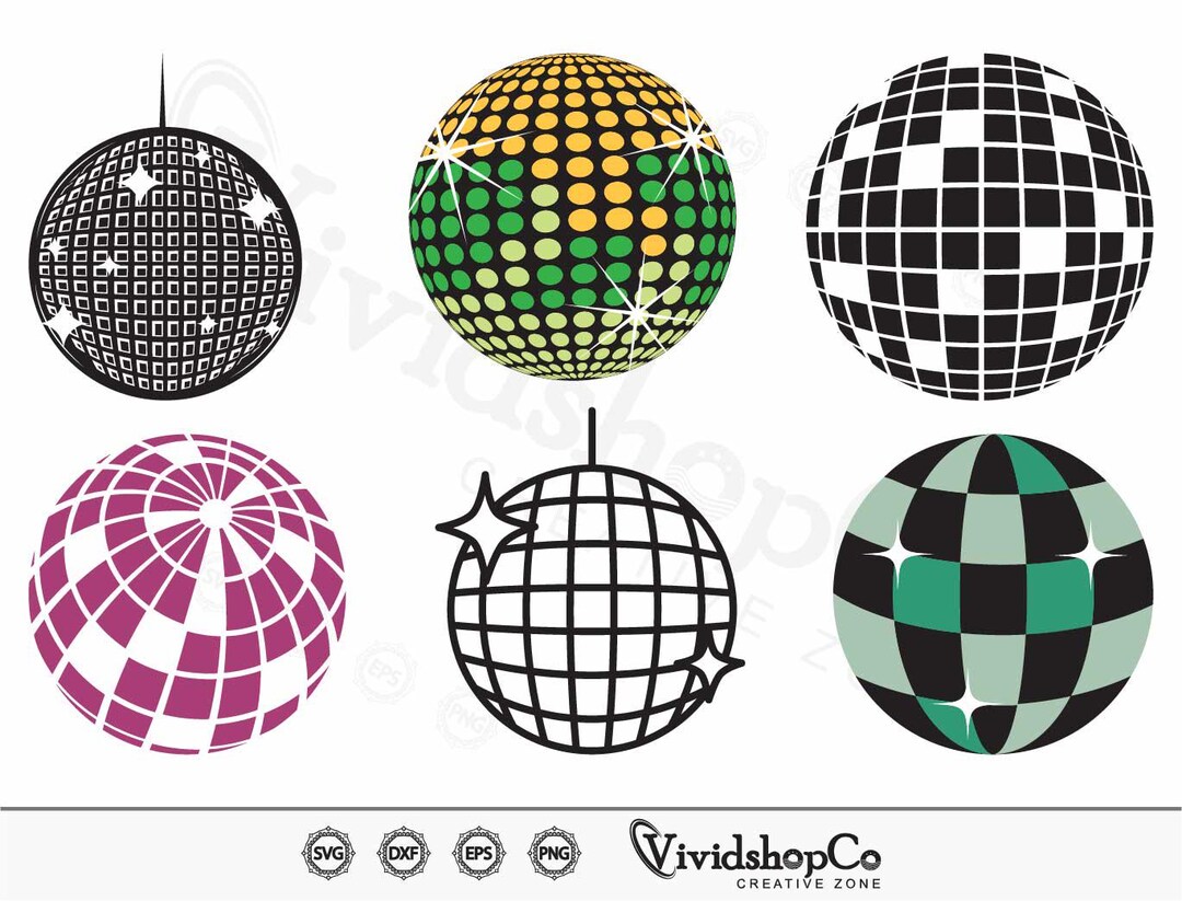 Disco Ball SVG, Mirror Ball Svg, Party Svg, Clipart, Cut Files for ...