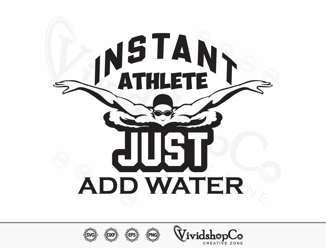 Swimmer Svg, Clipart, Cut Files for Silhouette, Files for Cricut ...