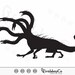 Hydra SVG, Mythological Monster, Dragon Svg, Clipart, Cut Files for ...
