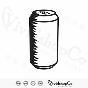 Beer Can SVG, Soda Can Svg, Aluminum Can Svg, Clipart, Cut Files for ...