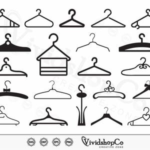 Hanger SVG, Clothes Hanger Svg, Coat Hanger Svg, Wardrobe Svg, Clipart ...